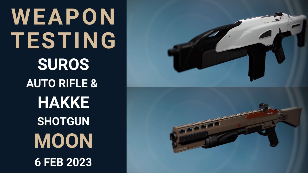 Destiny 1 - Weapon Testing - Suros Auto Rifle & Hakke Shotgun - Hive ...