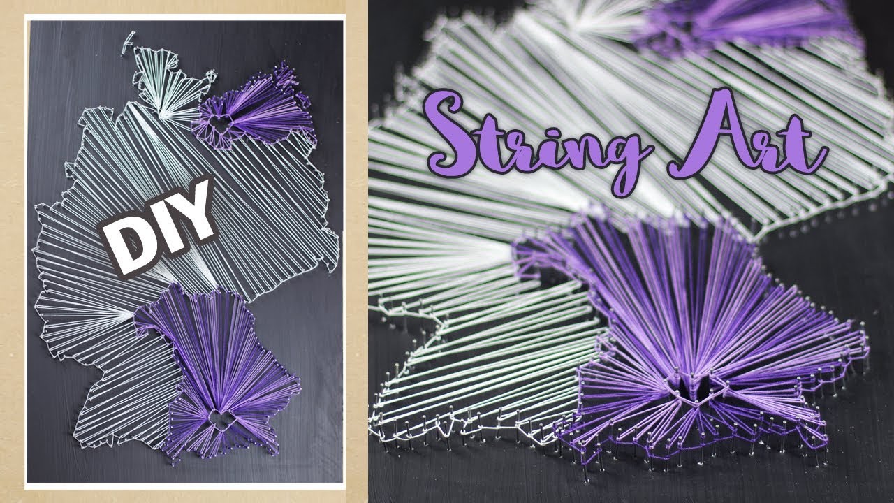 DIY STRING ART | Fadenbild | Geschenkidee zum Valentinstag + Jubiläum ...