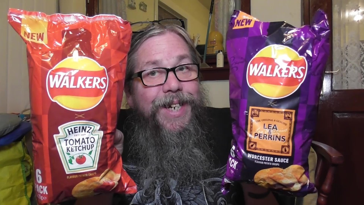 Walkers Heinz tomato ketchup and Lea and Perrins crisps - YouTube