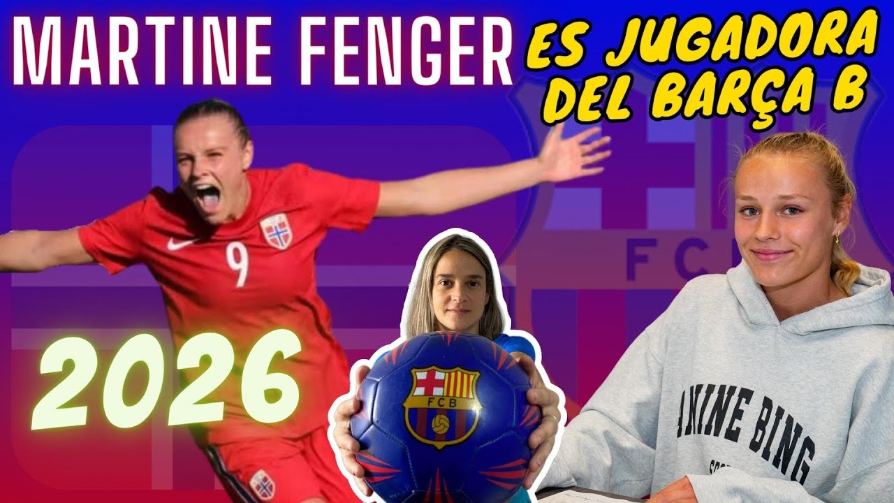 🚨 OFICIAL: MARTINE FENGER es JUGADORA del BARÇA FEMENÍ B ⚽ VELKOMMEN 💙 ...