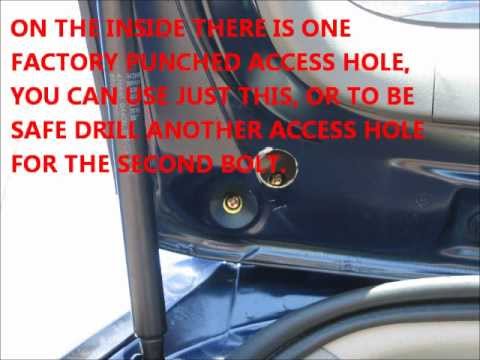 How to Install Aftermarket Wing Spoiler on 2009 Toyota Matrix - YouTube
