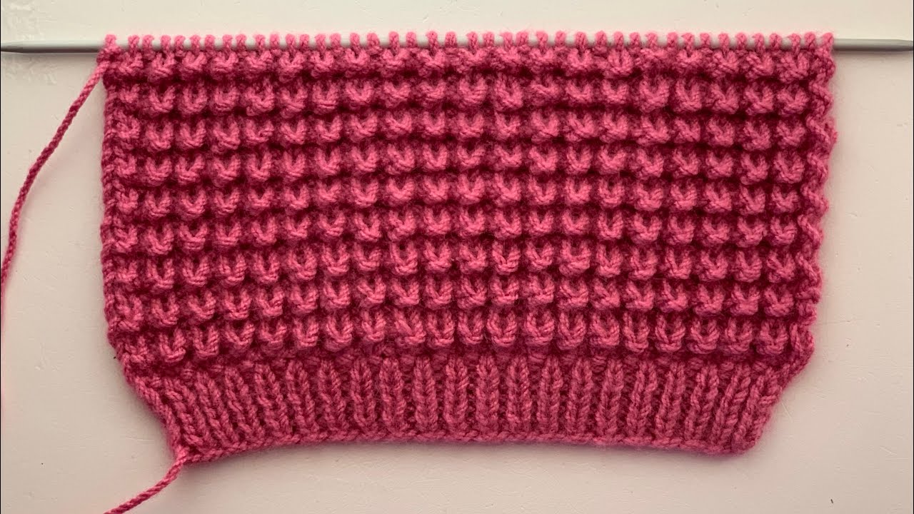 Easy Knitting Design/4 Rows Repeat Pattern - YouTube