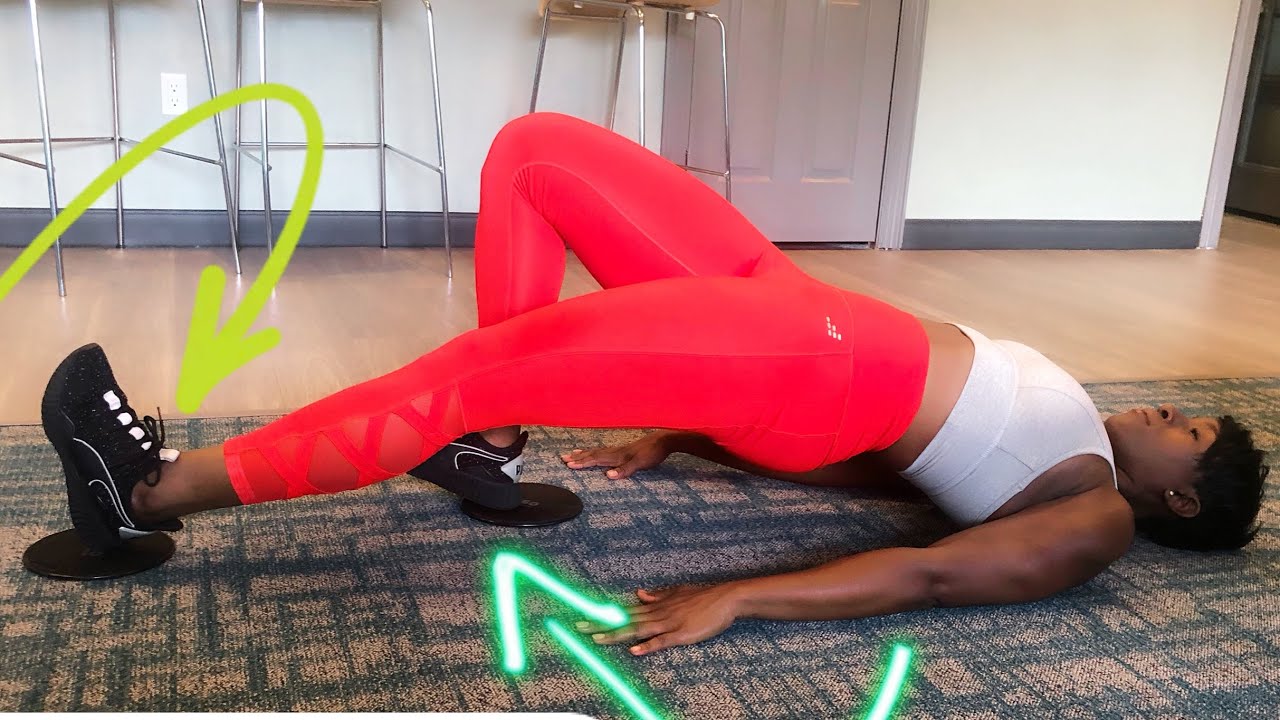 Legs and core ONLY using slider pads - YouTube