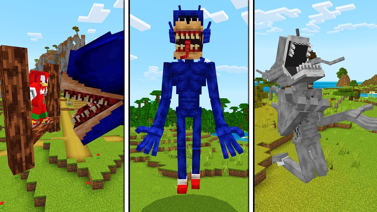 ULTRA Shin Sonic Tapes MOD in Minecraft Pocket Edition - YouTube