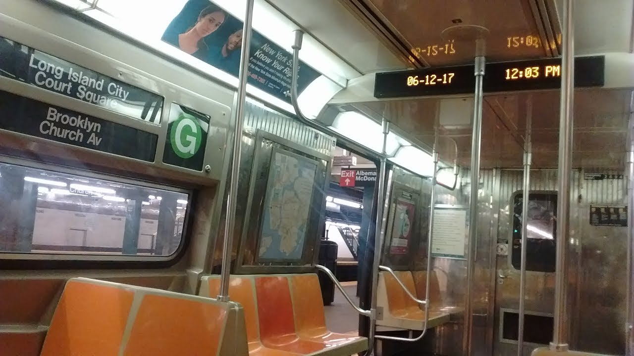 NYC Subway HD: Riding R68 G Train w/ LED Signs & NTT Door Chime (6/12 ...