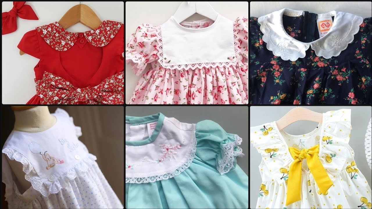 Top beautiful and gorgeous neckline designs for kids outfits - YouTube