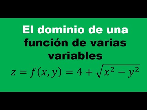El dominio de una función de varias variables - YouTube