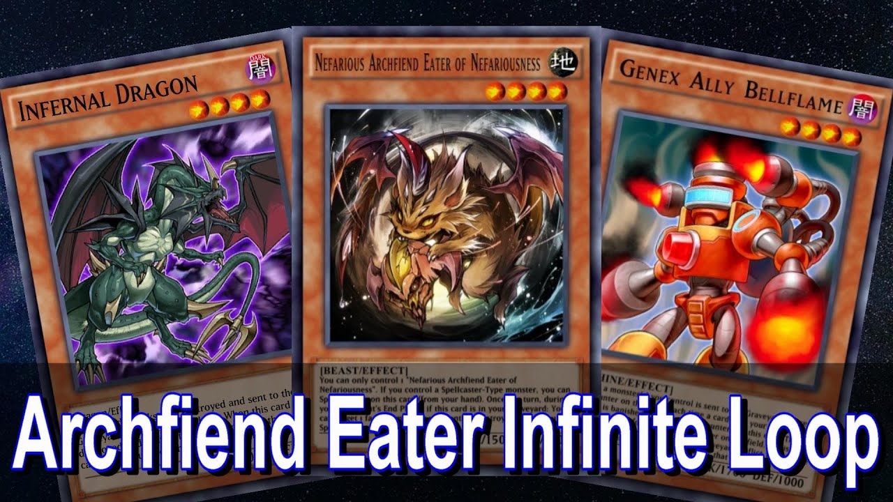 [Yu-Gi-Oh! Duel Links] Archfiend Eater Infinite Loop OTK - YouTube