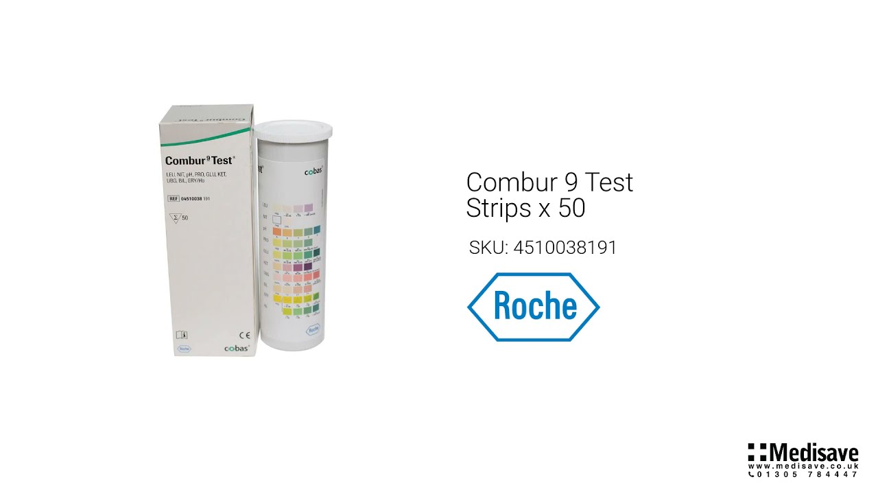 Combur 9 Test Strips x 50 4510038191 - YouTube