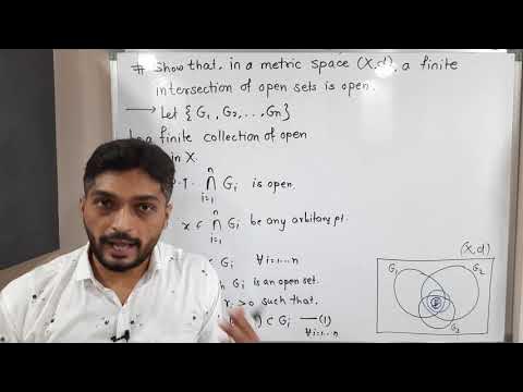 Metric Spaces | Lecture 38 | Finite Intersection Open Sets is Openn - YouTube