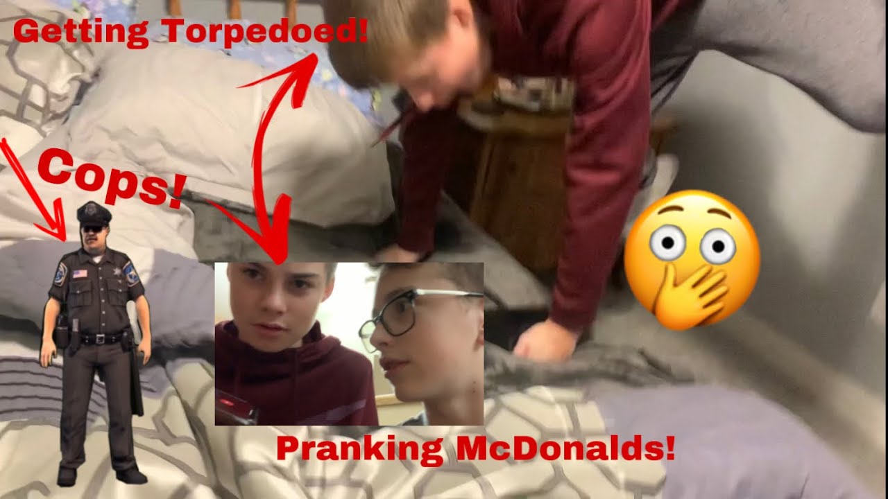 THE COPS TORPEDOED OUR HOUSE AFTER WE PRANK CALLED MCDONALDS!!! Ft ...