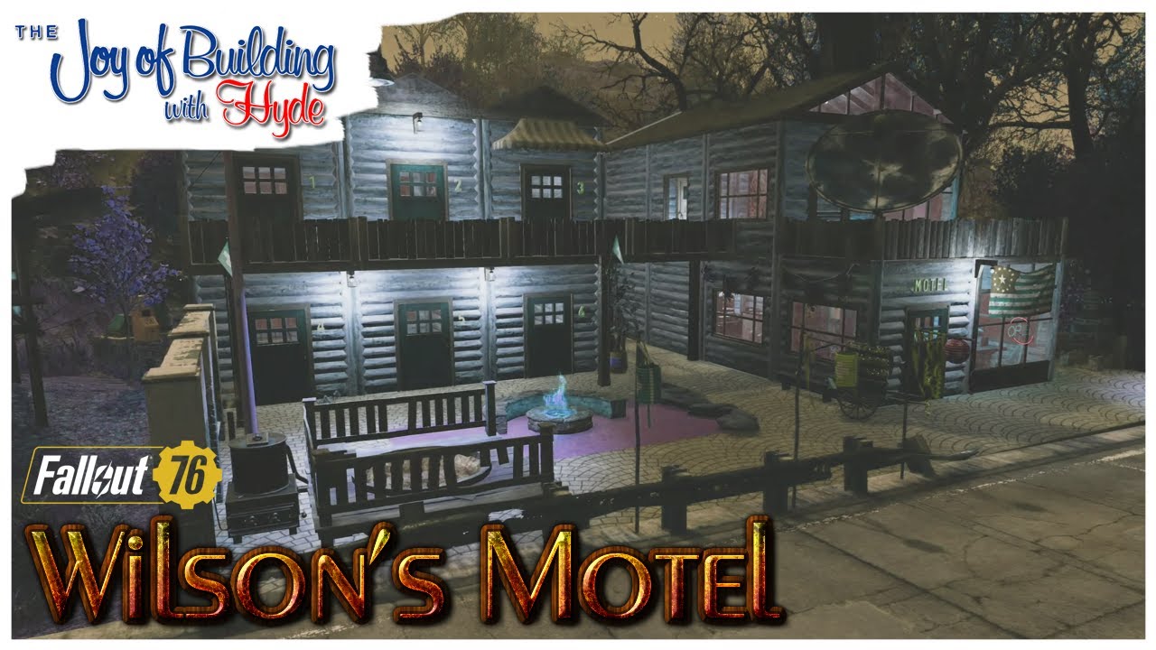 Fallout 76 CAMP Showcase: Wilson's Motel - YouTube