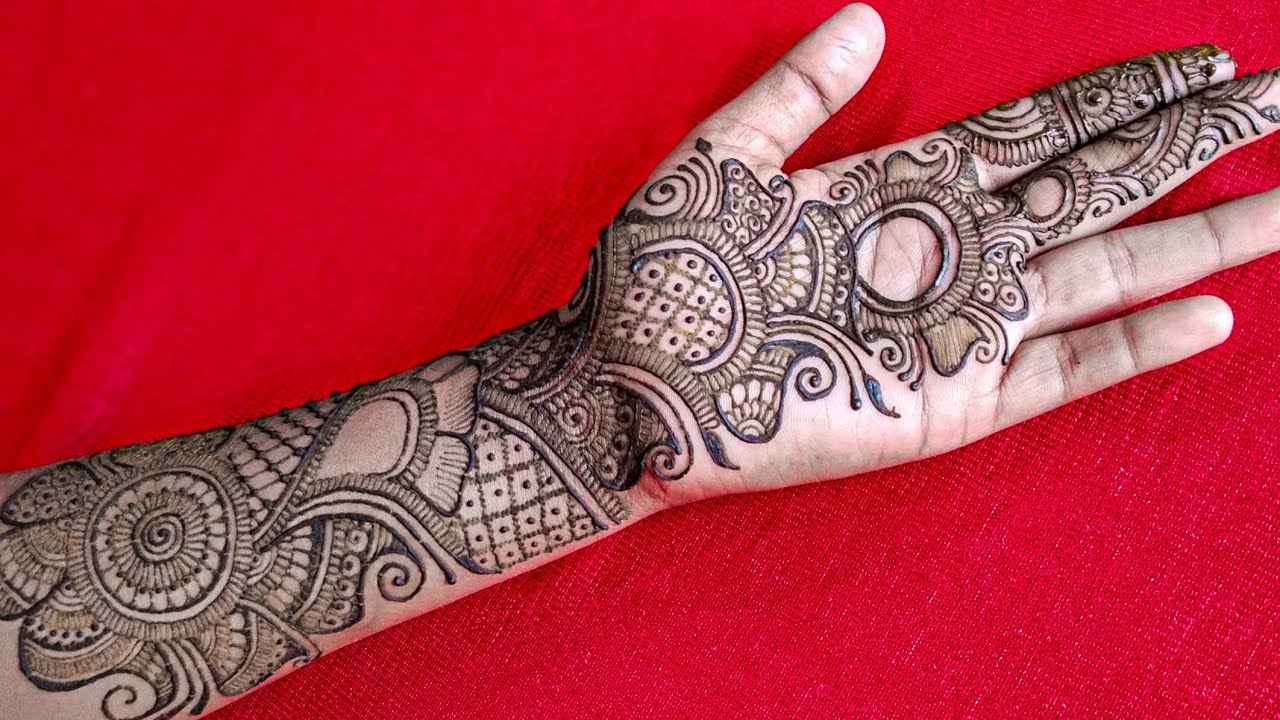 Simple front Hand Side Wali Mehndi Design ll Bridal Mehndi Design ll ...