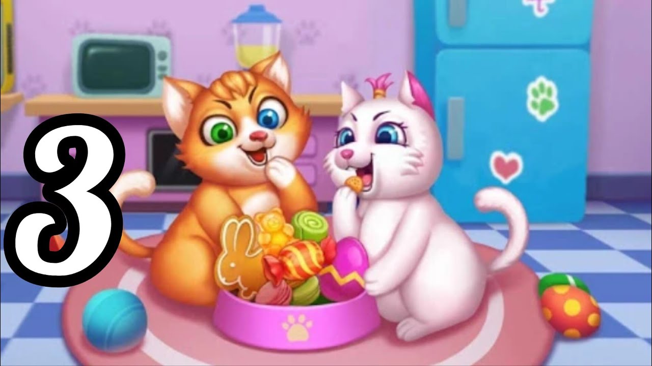 Tom😻 - Gameplay cute Cat -My 3D Virtual pet Part 〽️3 cat and home ...