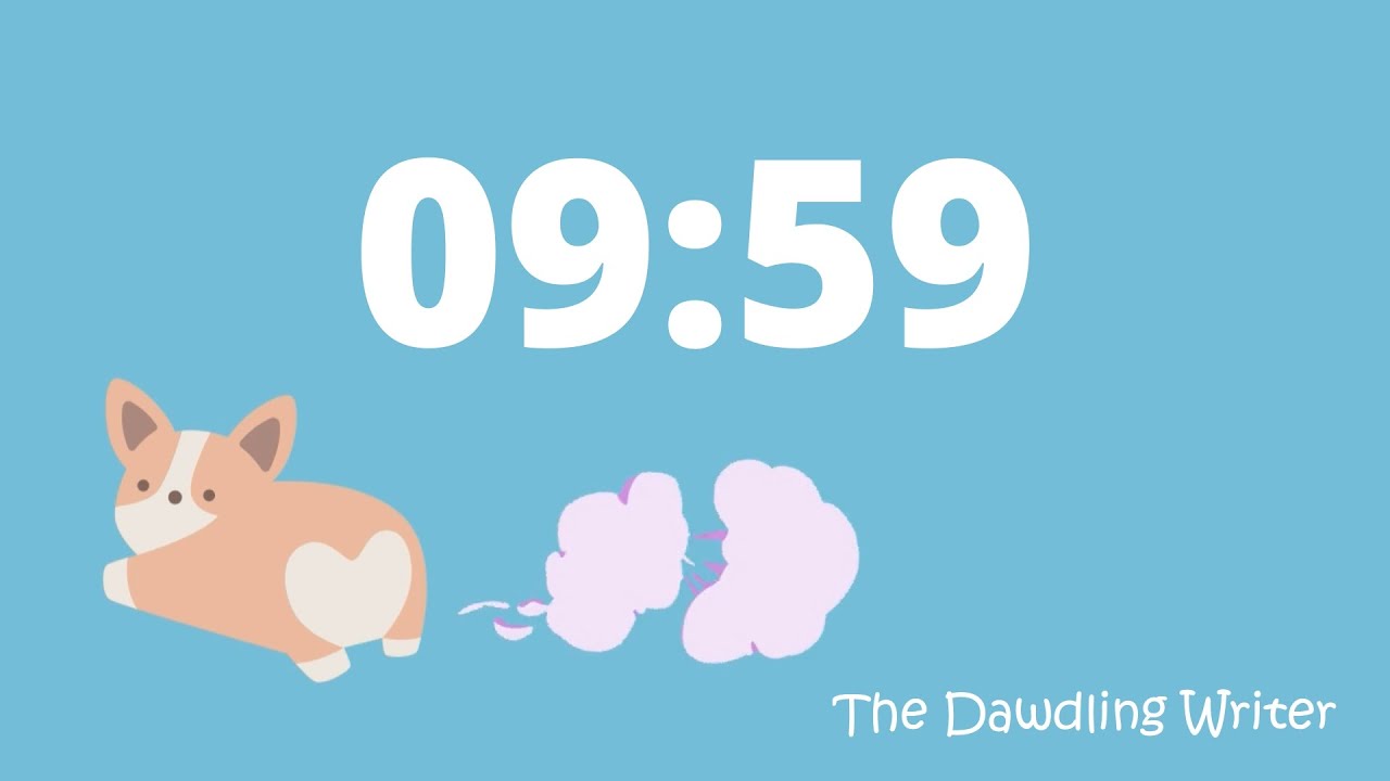 10 Minute SILENT Farting Corgi Timer / Writing, Reading, Productivity ...
