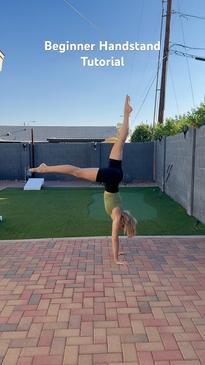 Beginner Handstand Tutorial! 5 Steps 🏼 #handstand #gymnastics #tutorial #tumbling - YouTube