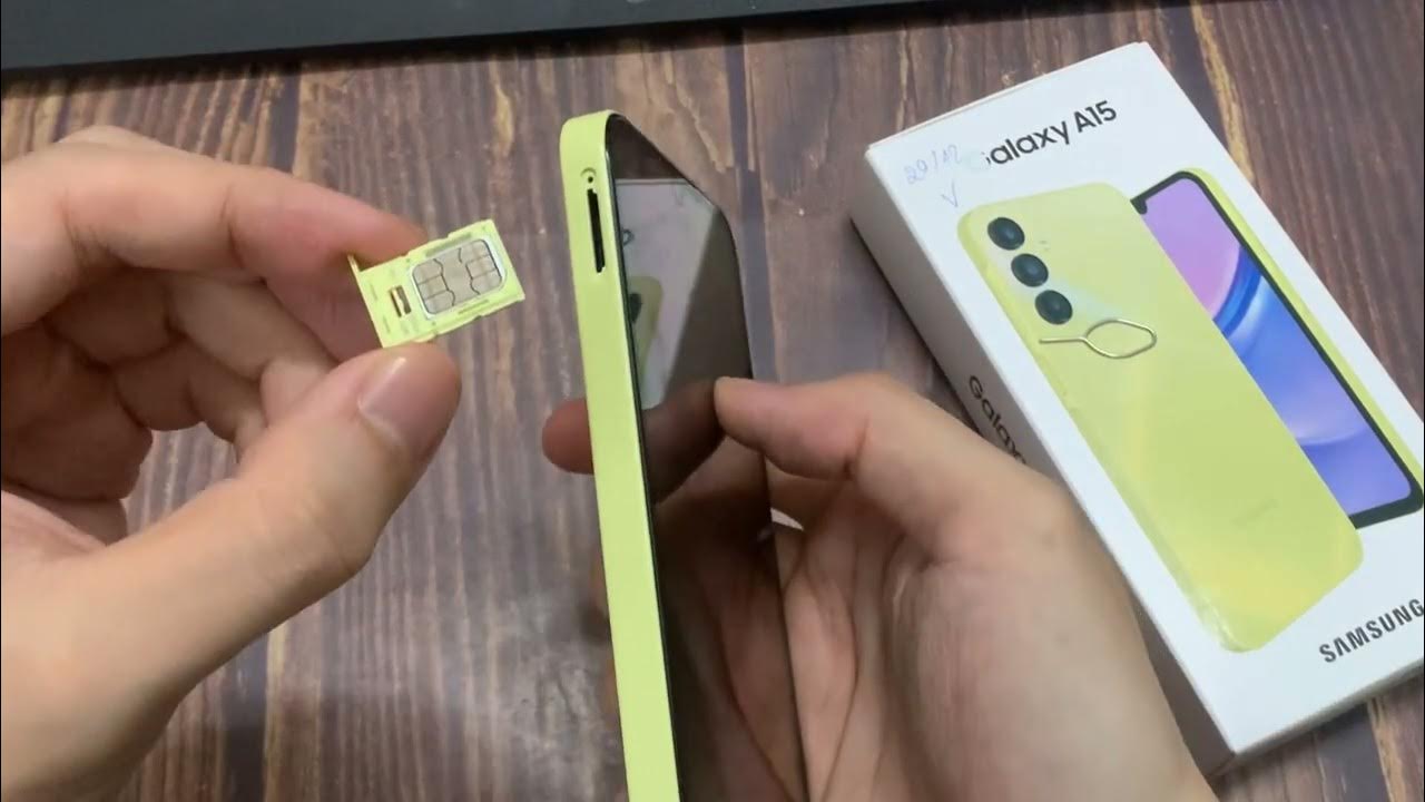 Samsung Galaxy A15: How to insert the SIM card? Tutorial for the SIM cards - YouTube