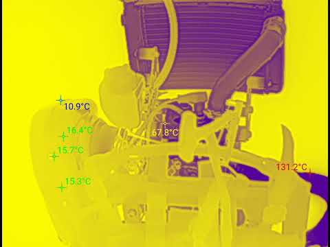 Paramotor engine thermal camera view(1) - YouTube