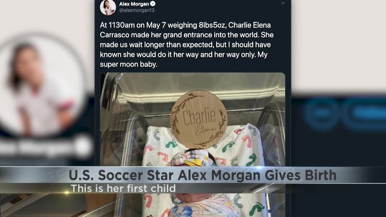 ALEX MORGAN WELCOMES BABY GIRL - YouTube