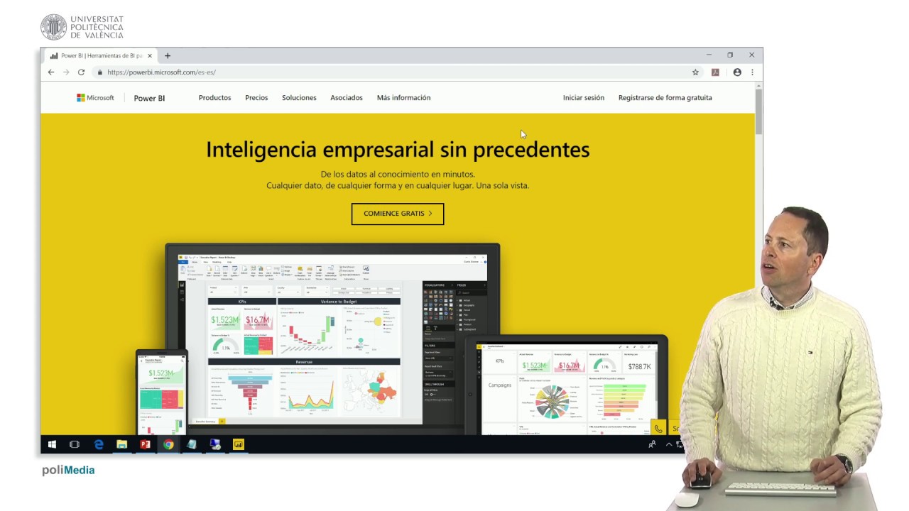 MOOC Power BI. Acceder al servicio de Power BI en la nube | 6/136 | UPV ...