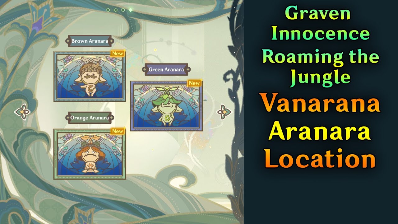 Genshin Impact Vanarana Aranara Location (Graven Innocence Event) - YouTube
