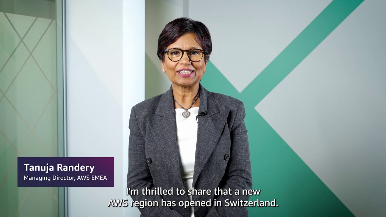 Tanuja Randery: Announcement of the AWS Region in Switzerland | Amazon ...