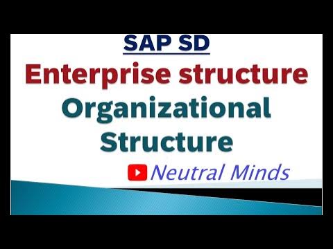 SAP SD Enterprise structure / Organizational Structure full class with ...