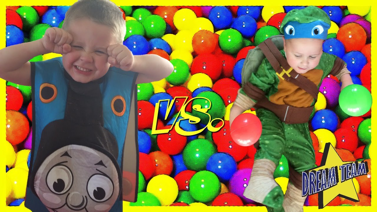 Real Life Thomas The Train Vs. The Ninja Turtle! Who Will Win The ...