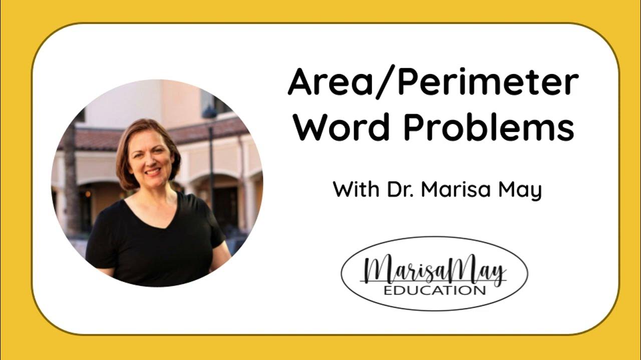 Area & Perimeter Word Problems | Algebra | Let's Write an Equation ...