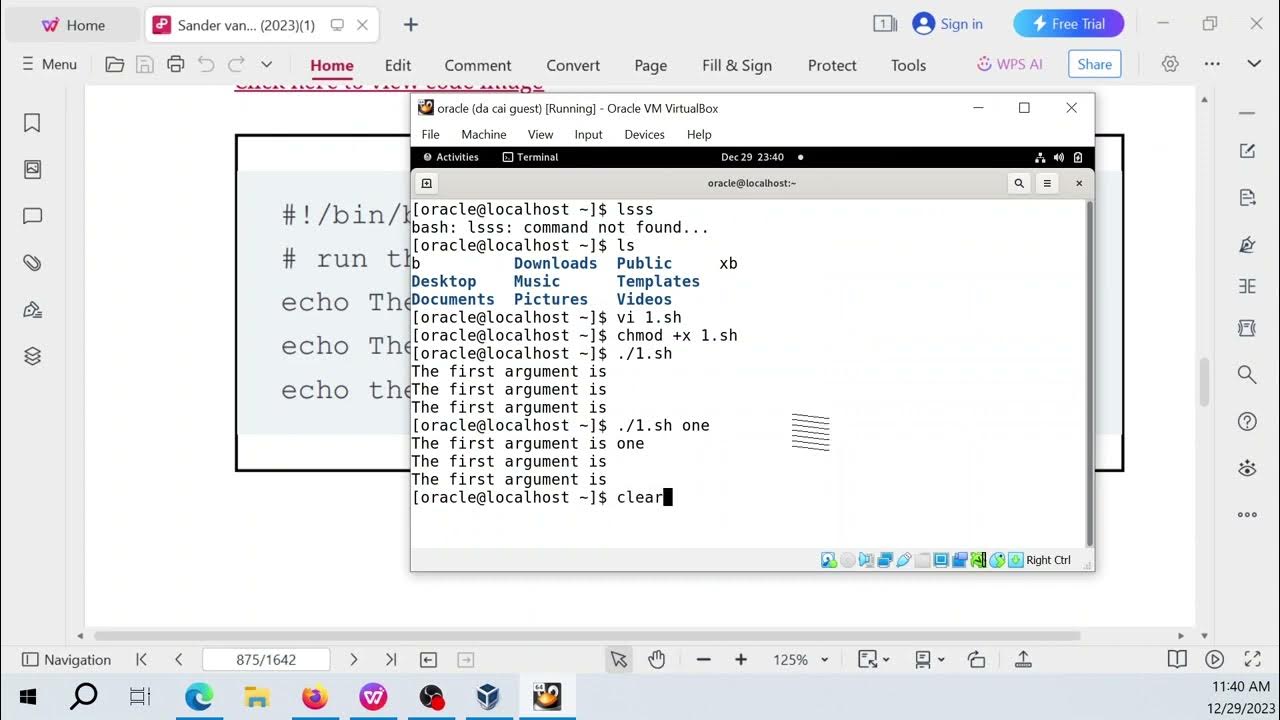 Redhat Linux 9: viết Shell script đọc argument từ dòng lệnh - YouTube
