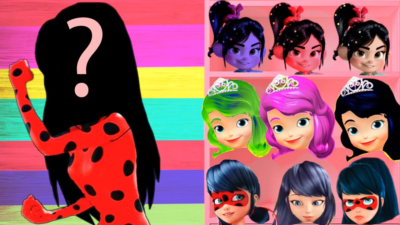 Miraculous Ladybug and Vanellope Princess Sofia wrong Hair color ...