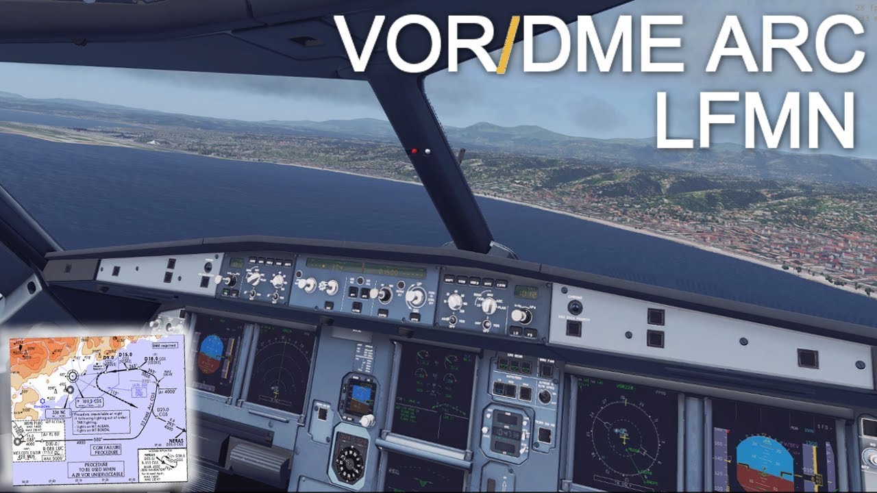 XP11 Amazing Realism A320 VOR B Approach Rwy 22R @ Nice LFMN + REPLAY ...