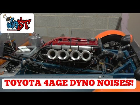 Toyota 4age 1600 on danst throttle body kit - YouTube