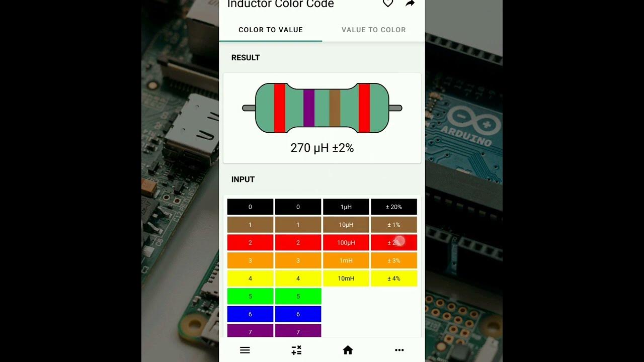 Inductor Color Code Calculator - YouTube