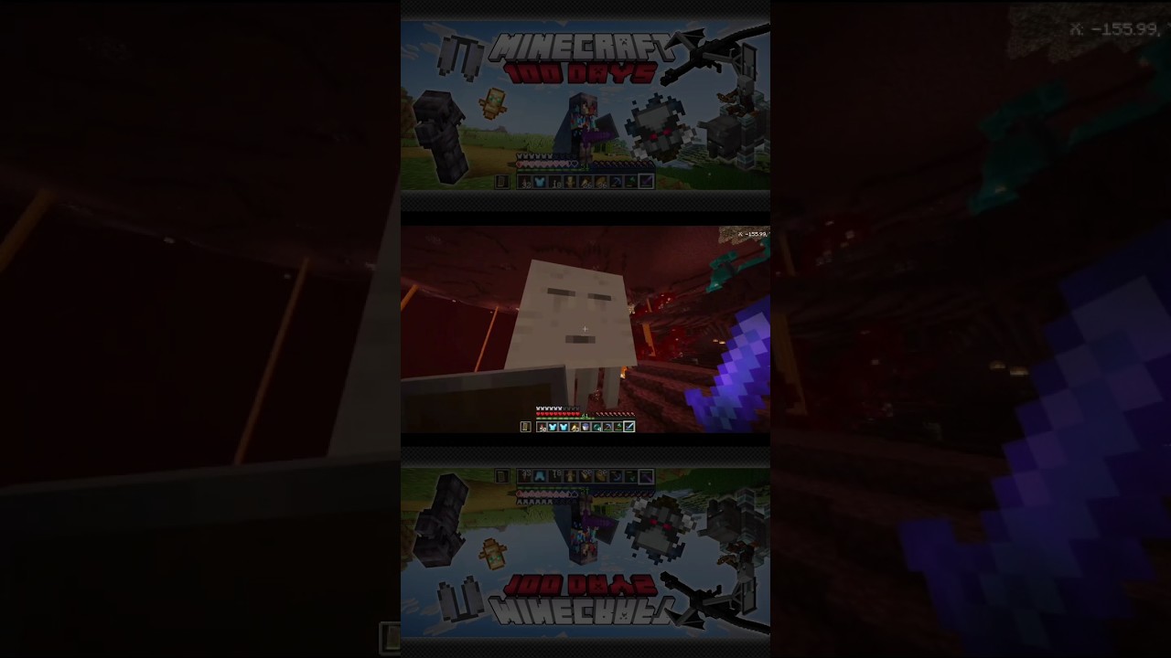 #11 Perjalanan Setelah Mendapatkan Elytra 100 Hari Minecraft #minecraft ...