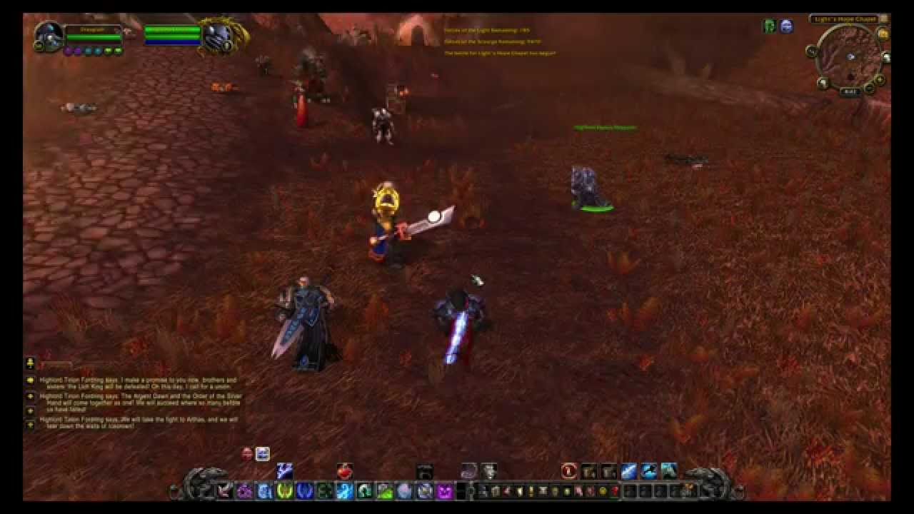 World of Warcraft - Death Knight Start Zone (second last fight) - YouTube