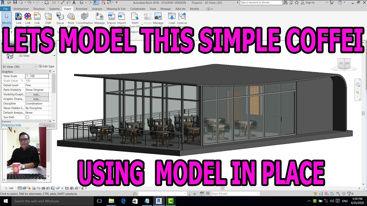 Revit Mass Modeling Coffei Tutorial - YouTube