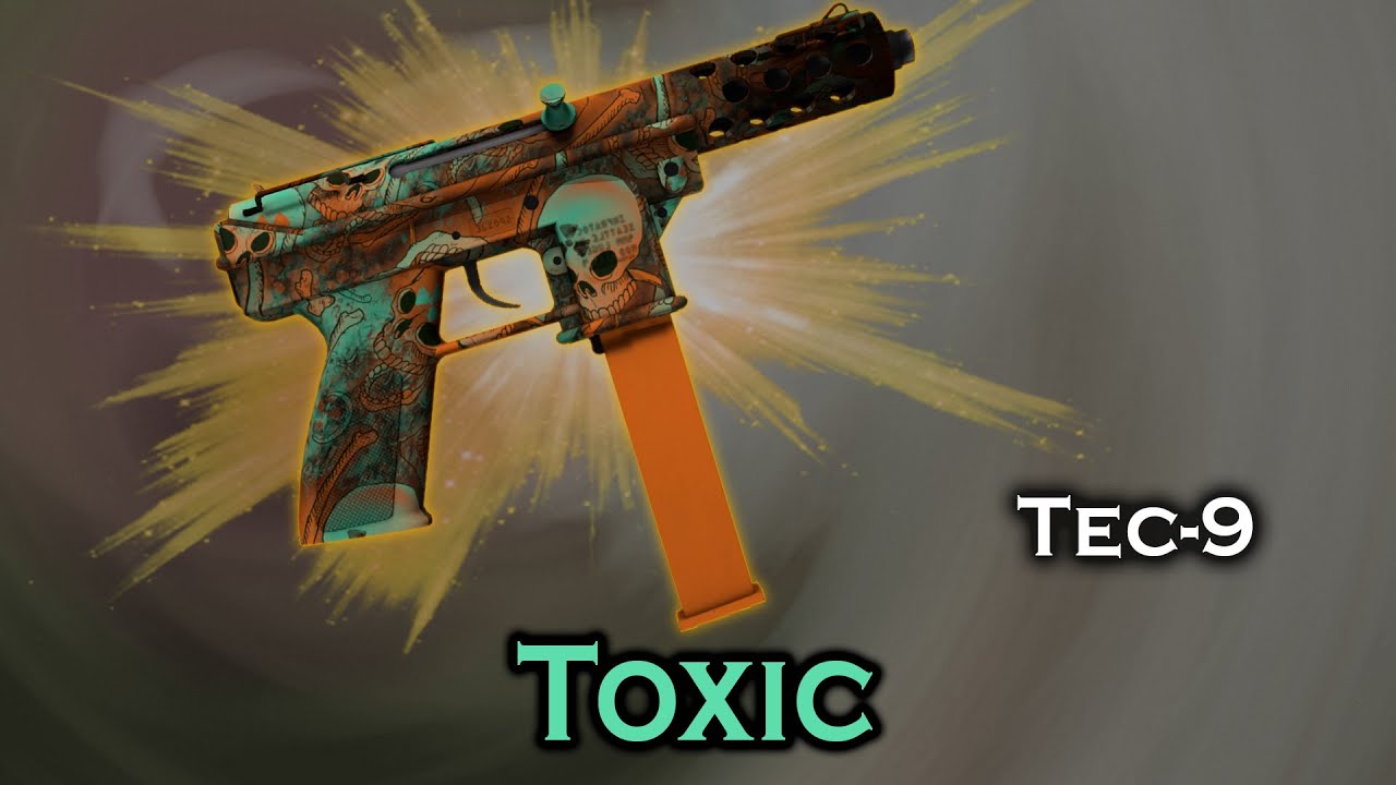 Toxic Tec-9 StatTrak stickers skin preview FN/MW/FT/WW/BS - YouTube