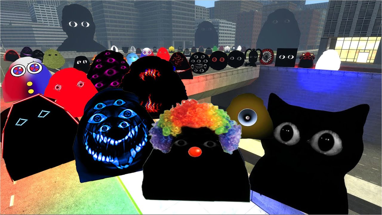Angry MUNCI Nextbots Family and Eyes Nextbots Chasing Me in Garry's Mod ...