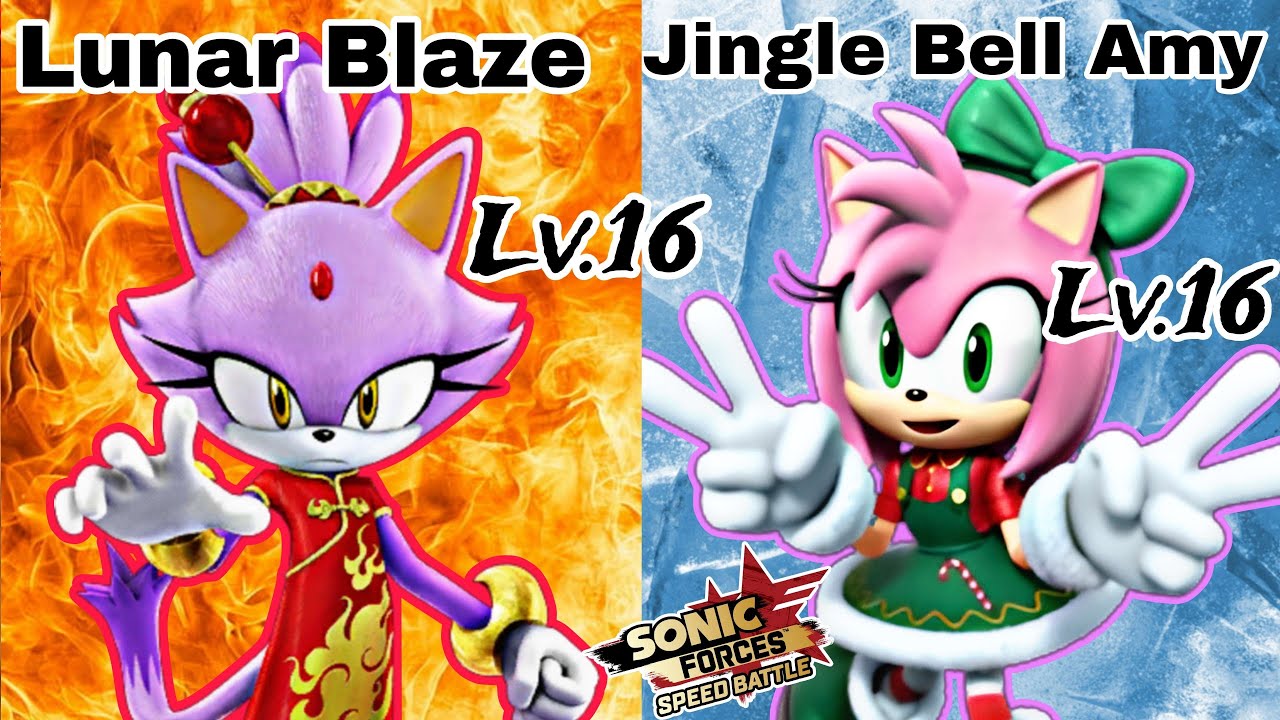 Sonic Forces Speed Battle ~ Lunar Blaze X Jingle Belle Amy ~ 🔥vs🧊 Gameplay - YouTube