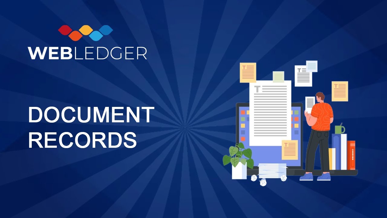 Learn how to add documents in webledger - YouTube
