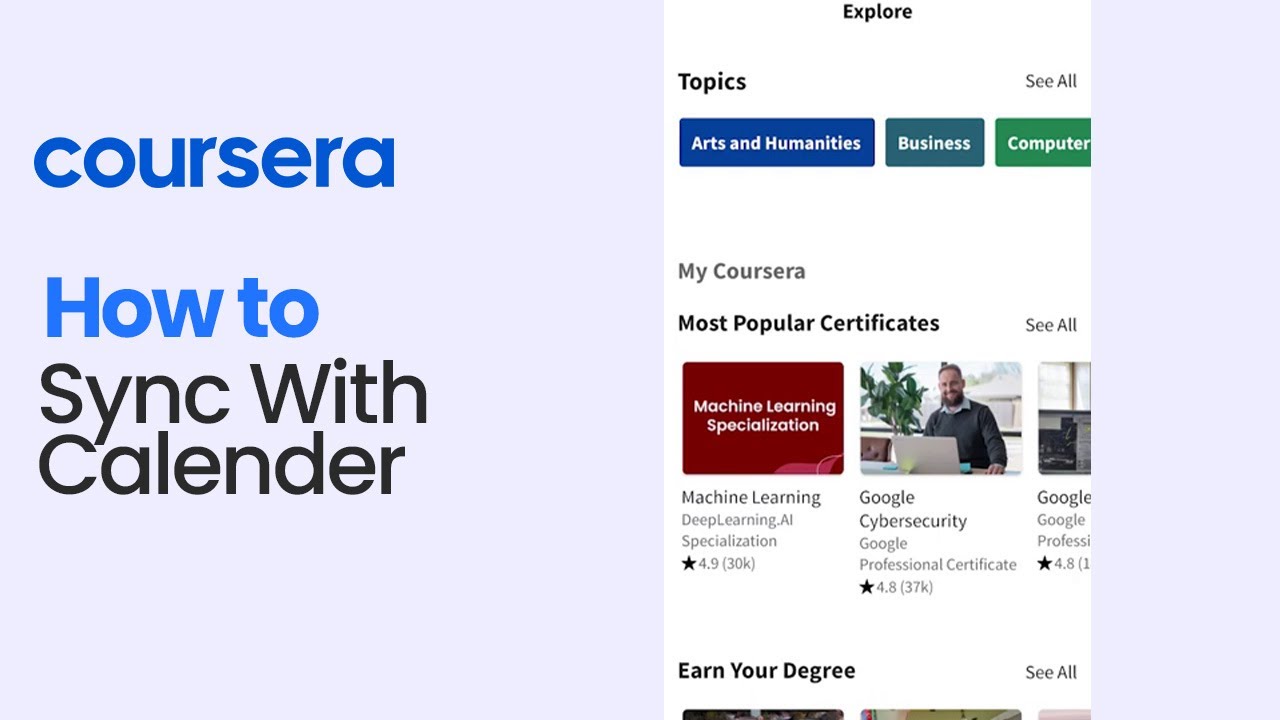 How to Sync with Calendar on Coursera - YouTube