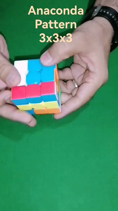 Anaconda Pattern on 3x3x3 cube | Anaconda Pattern on 3 by 3 cube All sides #cube #youtube # ...