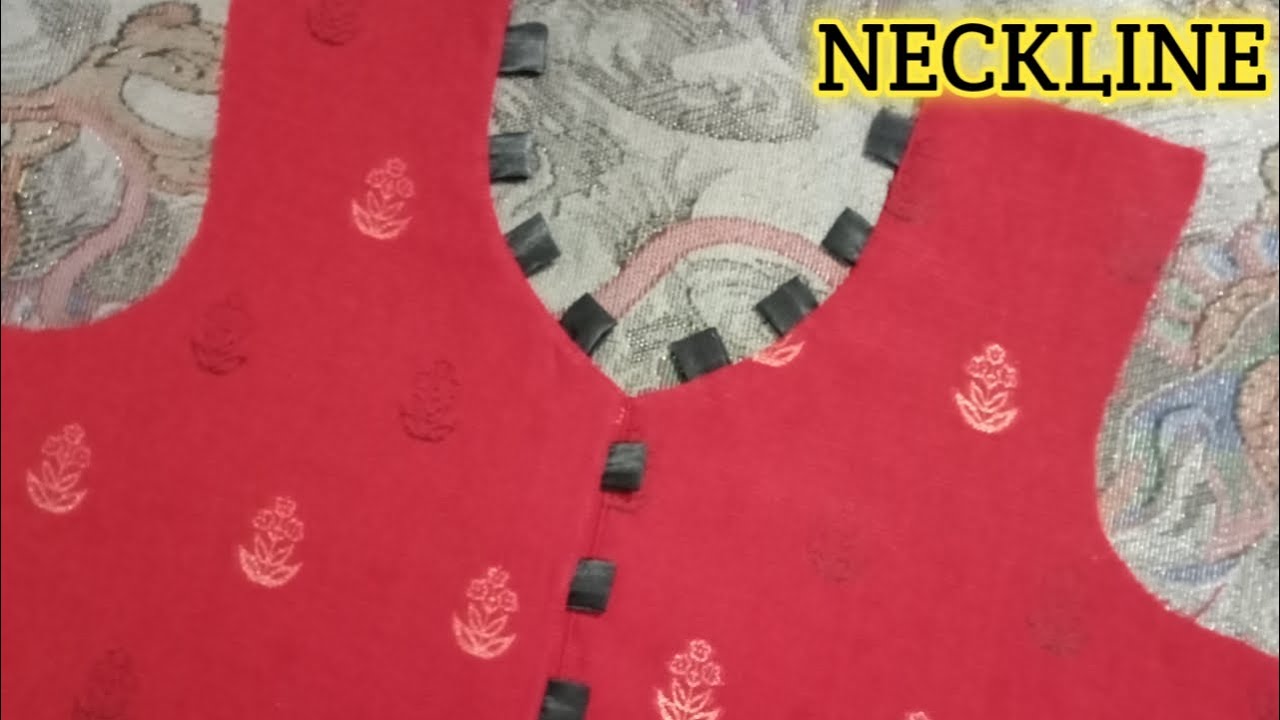 New Neck Design Cutting and Stitching|| Easy Sewing Tutorial - YouTube