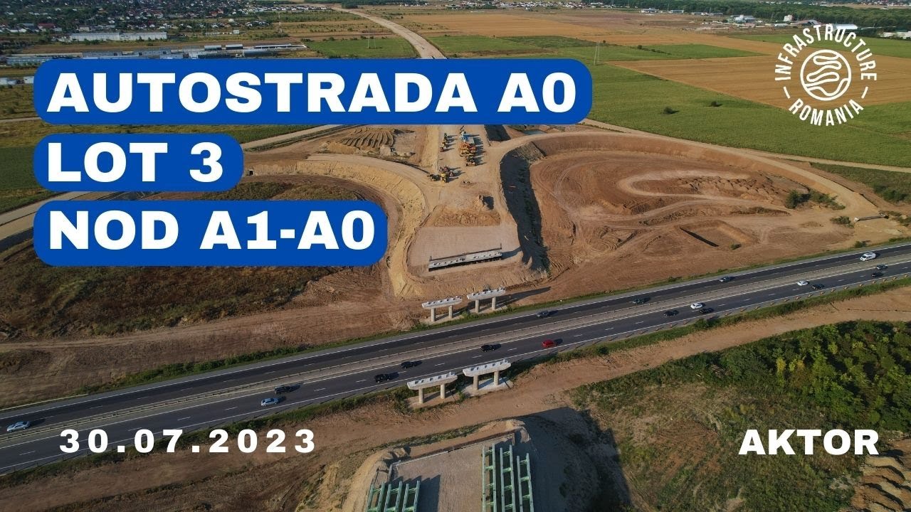 Autostrada A0 Sud Lot3 - Centura București - Nod A1-A0 - 30.07.2023 ...