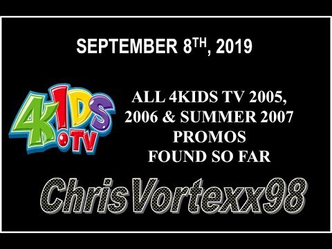 4Kids TV 2005, 2006 and Summer 2007 Promos Found So Far: 9-8-2019 - YouTube