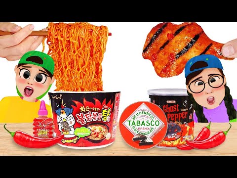 Dona 도나 animation | mukbang spicy food noodle 매운 음식 먹방 Dona 도나