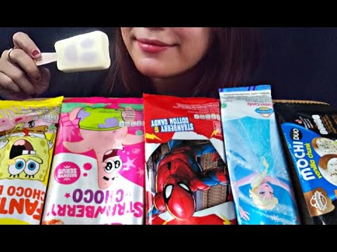 ASMR CAMPINA ICE CREAM 🍦 SPONGEBOB, PATRICK, SPIDERMAN, ELSA FROZEN ...
