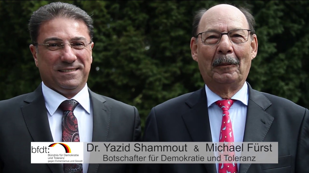 BfDT-Botschafter 2017: Dr. Yazid Shammout und Michael Fürst - YouTube
