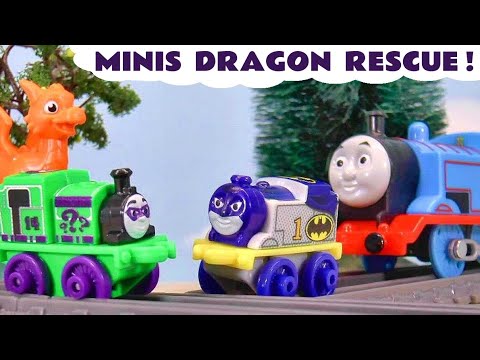 Minis Dragon Rescue Toy Train Story With Thomas And Charlie - YouTube
